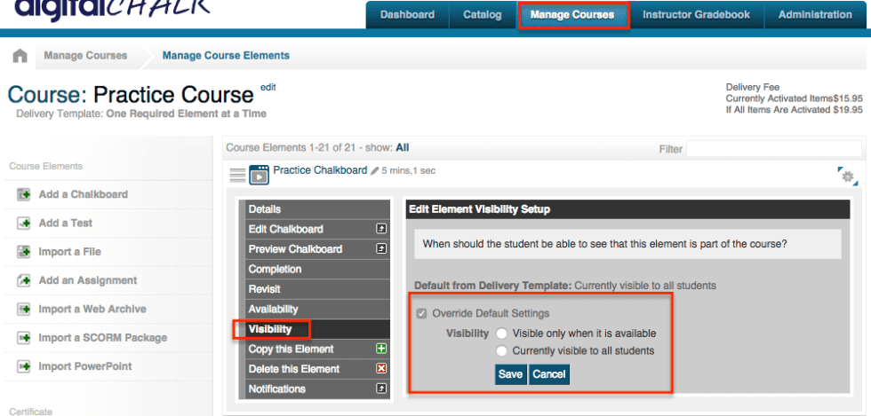 How to Set Up Element Visibility How to Set Up Element Visibility